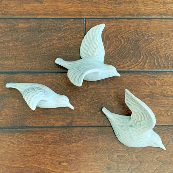 Wall Decor | Three Decorative Ceramic Birds For Wall | Poshmark
